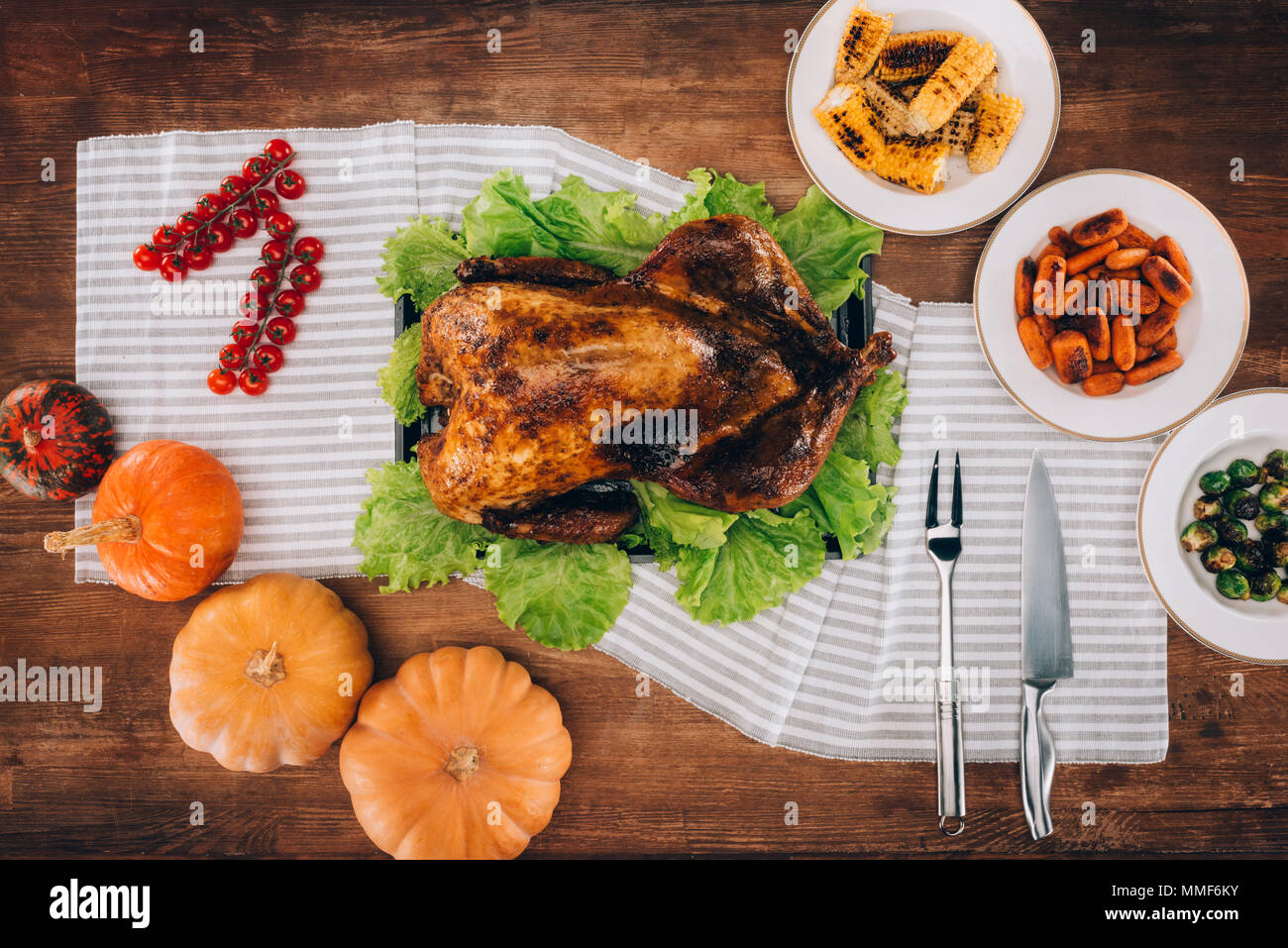 Thanksgiving festive table composition hi-res stock photography and ...