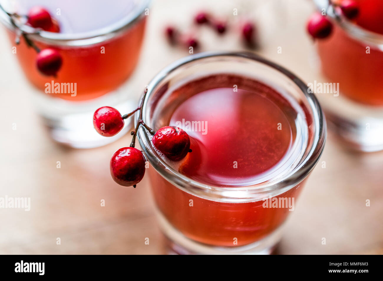Cranberry cocktail shot with vodka. Beverage Concept Stock Photo - Alamy