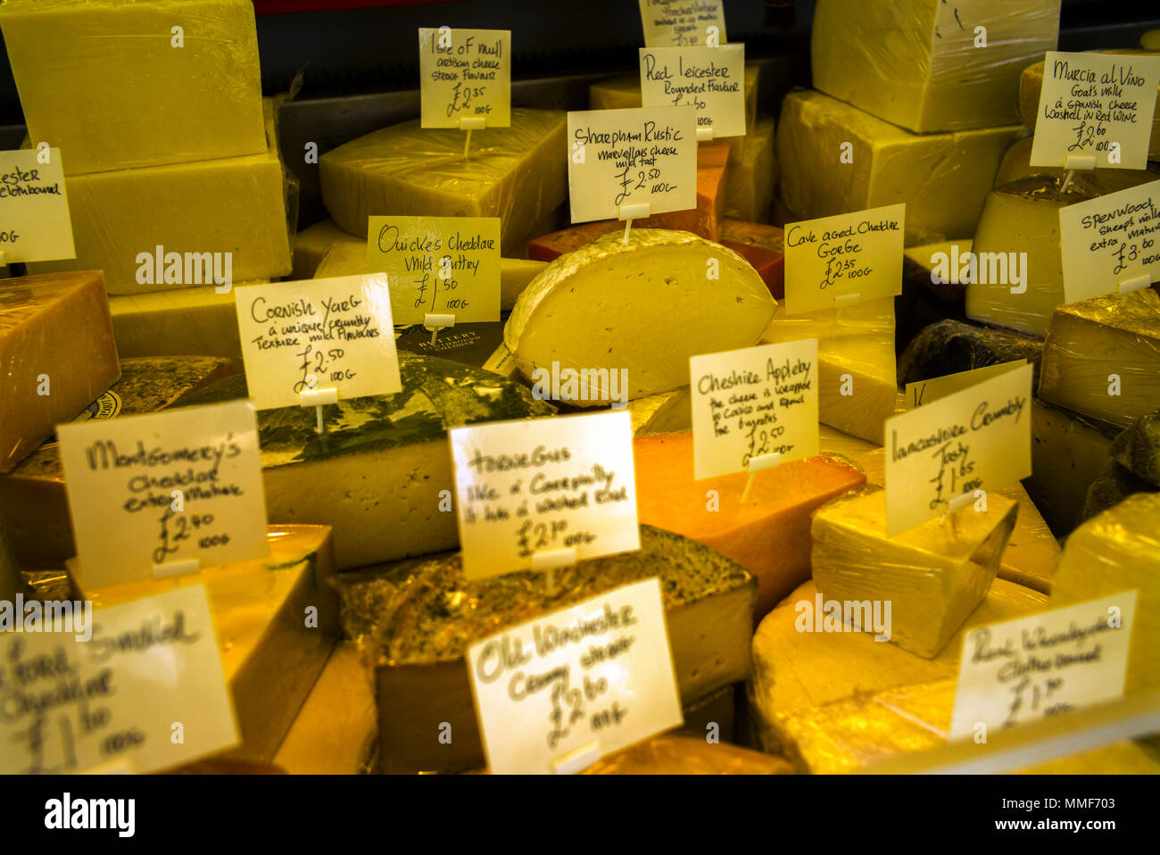 Thaxted Market. Cheese stall. Thaxted England May 2018 Cheese from ...