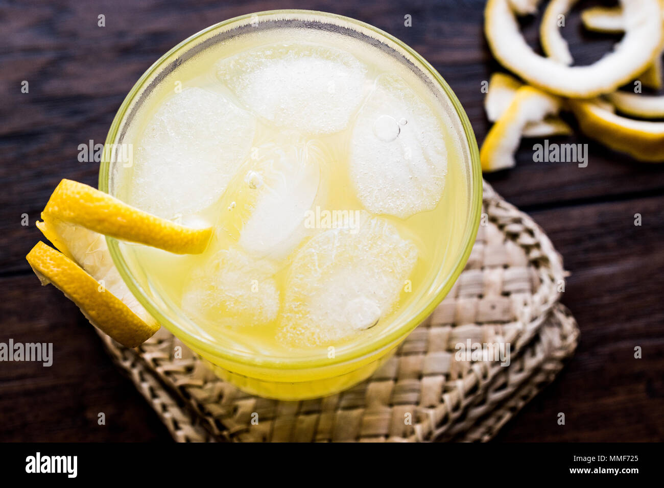 Yellow Bird Cocktail with lemon. Beverage Concept Stock Photo - Alamy