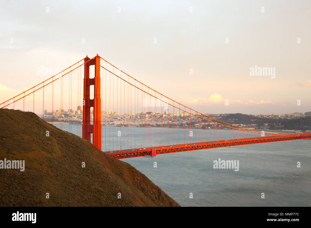 The Golden Gate Bridge in San Francisco, California, USA Stock Photo ...