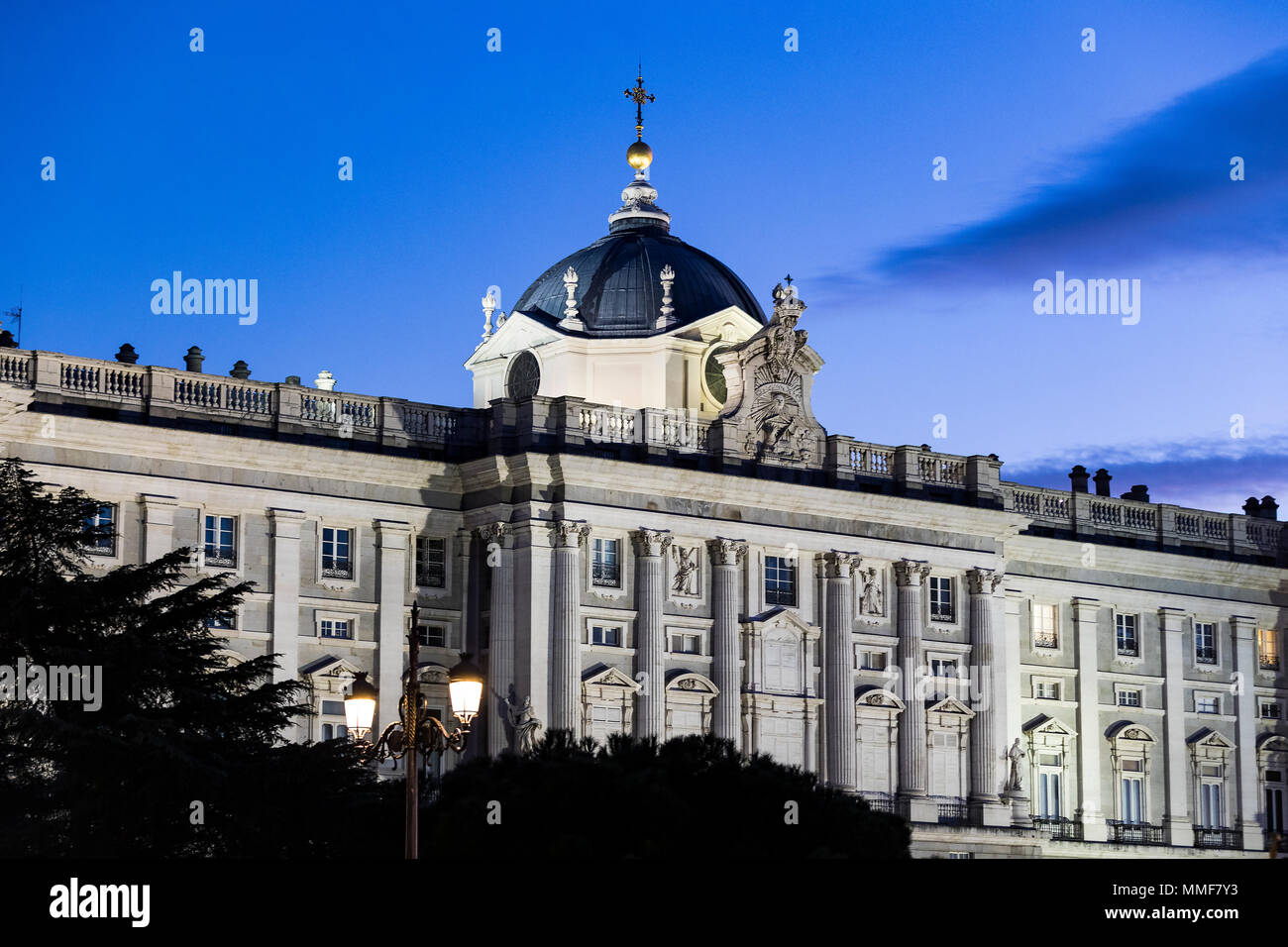 Elements of the architecture of Spain's capital city of Madrid Stock ...