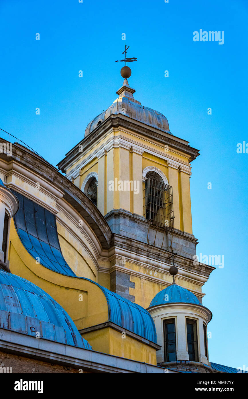 Elements of the architecture of Spain's capital city of Madrid Stock ...