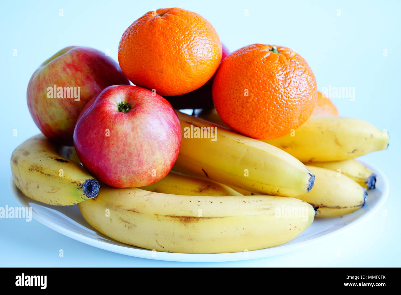 The various fruits, apple, mandarin, banana Stock Photo - Alamy
