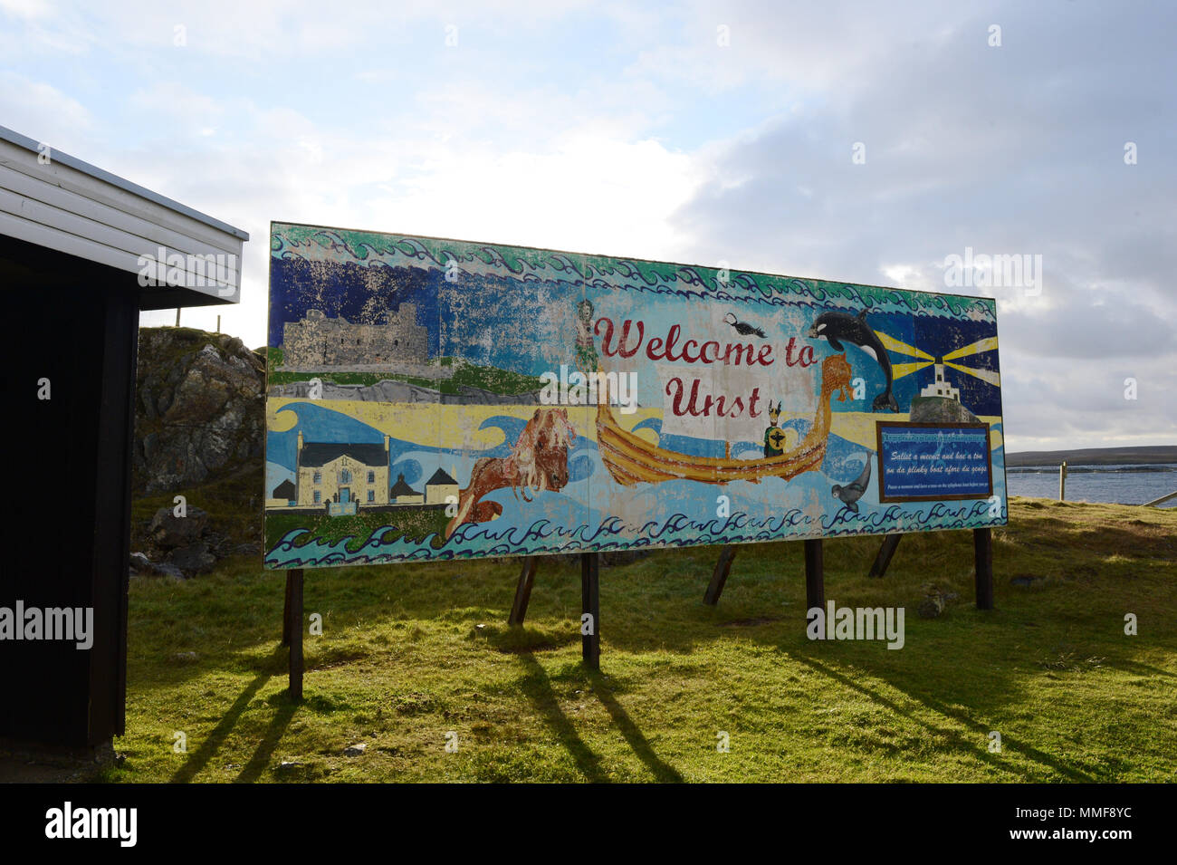 Welcome to shetland sign hi-res stock photography and images - Alamy