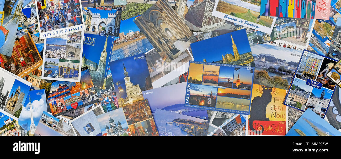 Picture postcards hi-res stock photography and images - Alamy