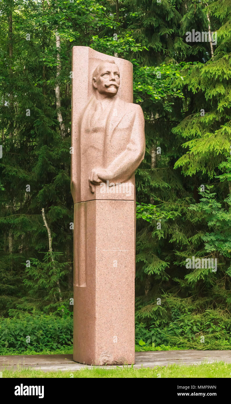 Monument to Mickevicius-Kapsukas. Grutas Park. Lithuania Stock Photo ...