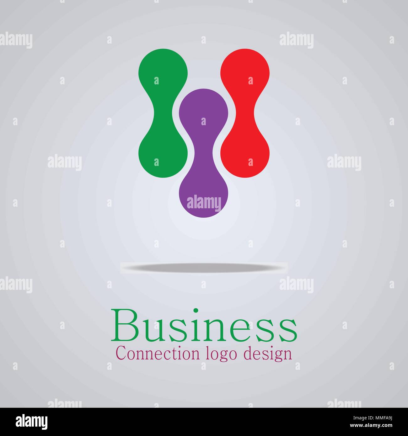 Business connecting logo, connect logo design., vector icons Stock ...