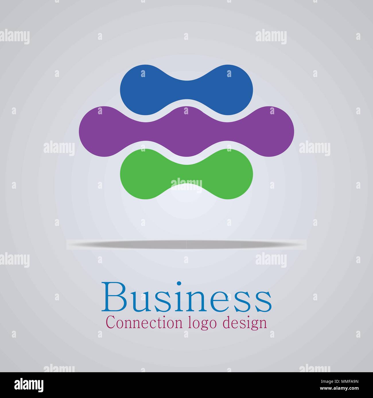 Business connecting logo, connect logo design., vector icons Stock ...