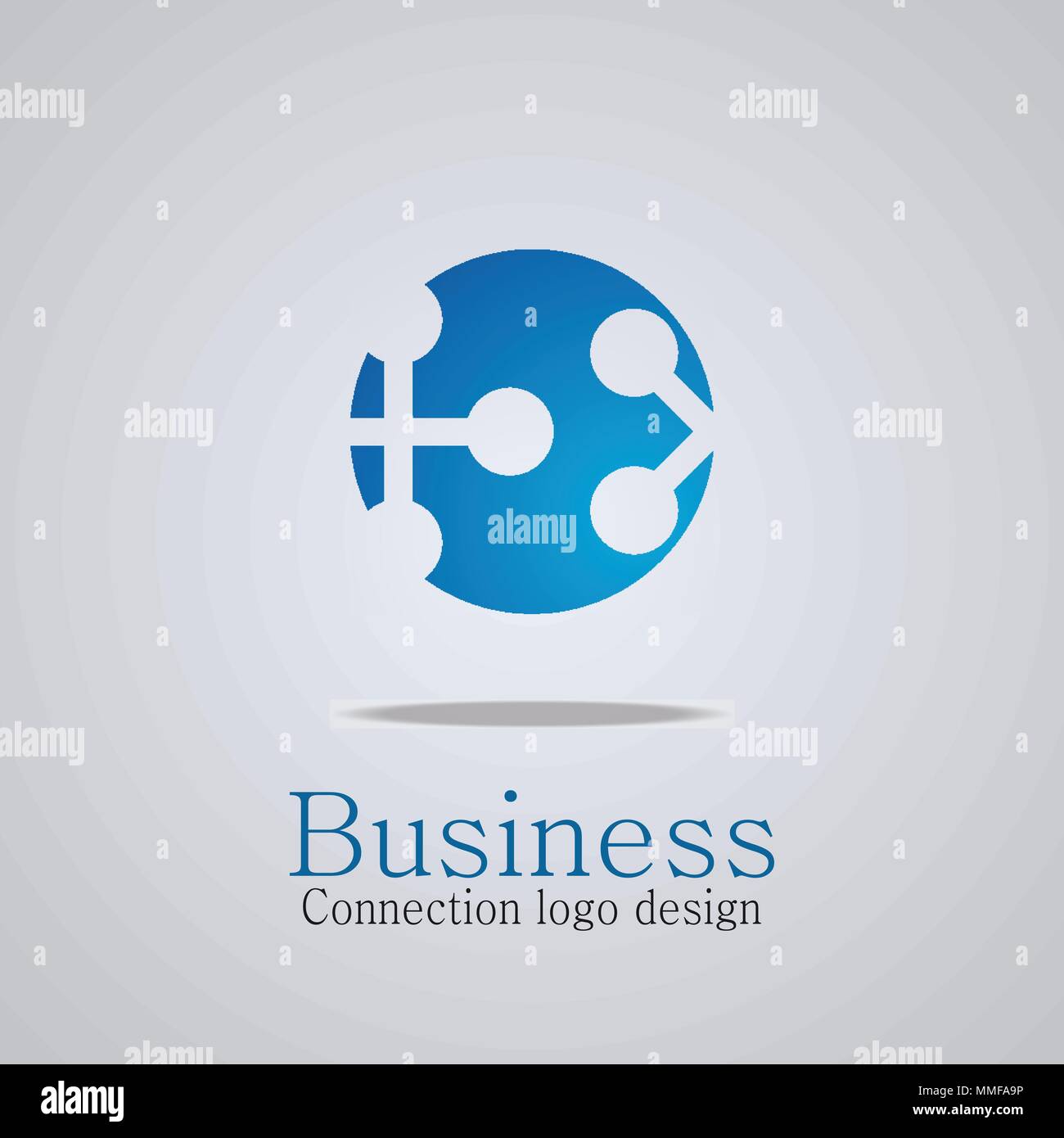 Business connecting logo, connect logo design, vector icons Stock ...