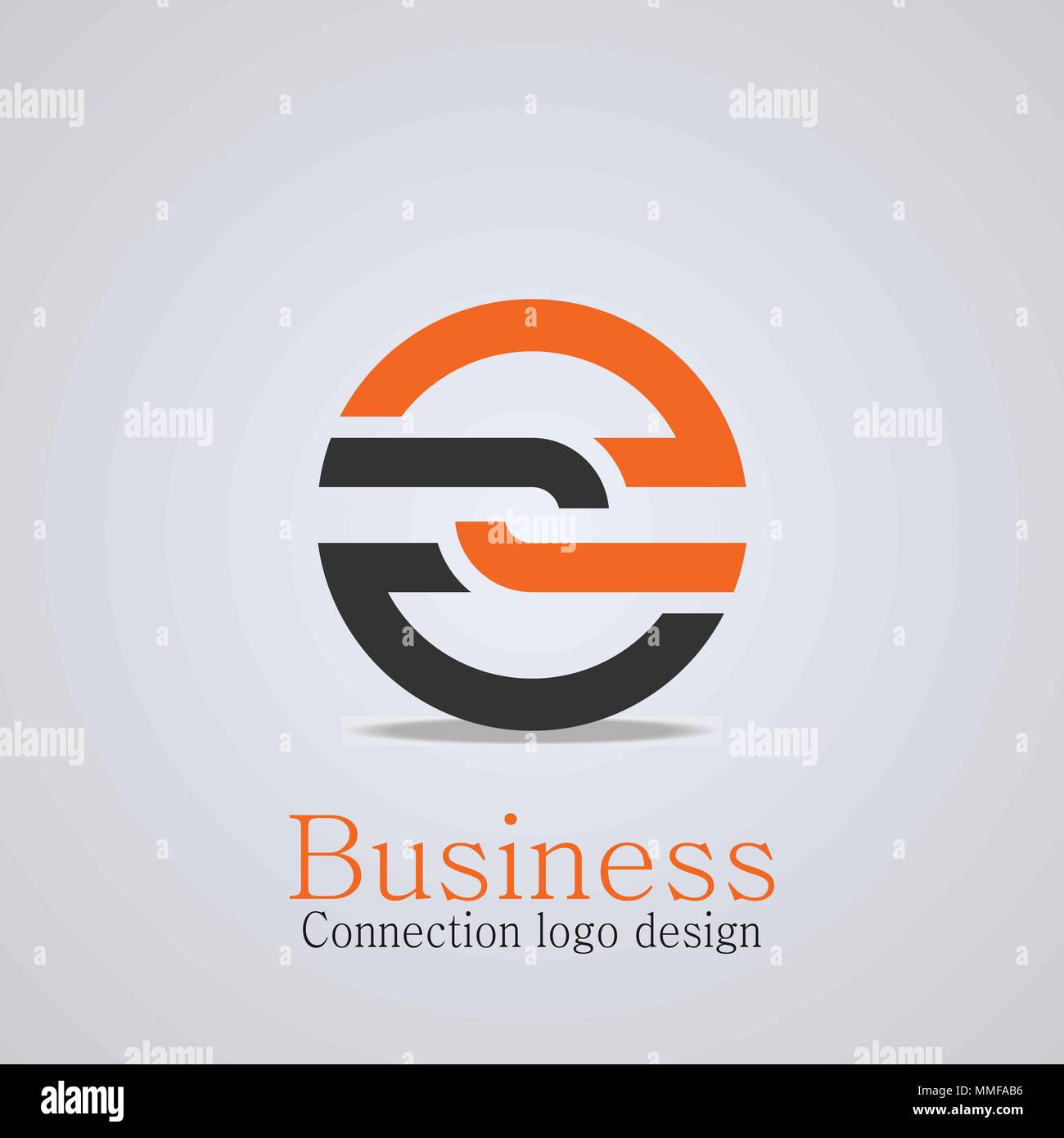 Business connecting logo, connect logo design, vector icons Stock ...