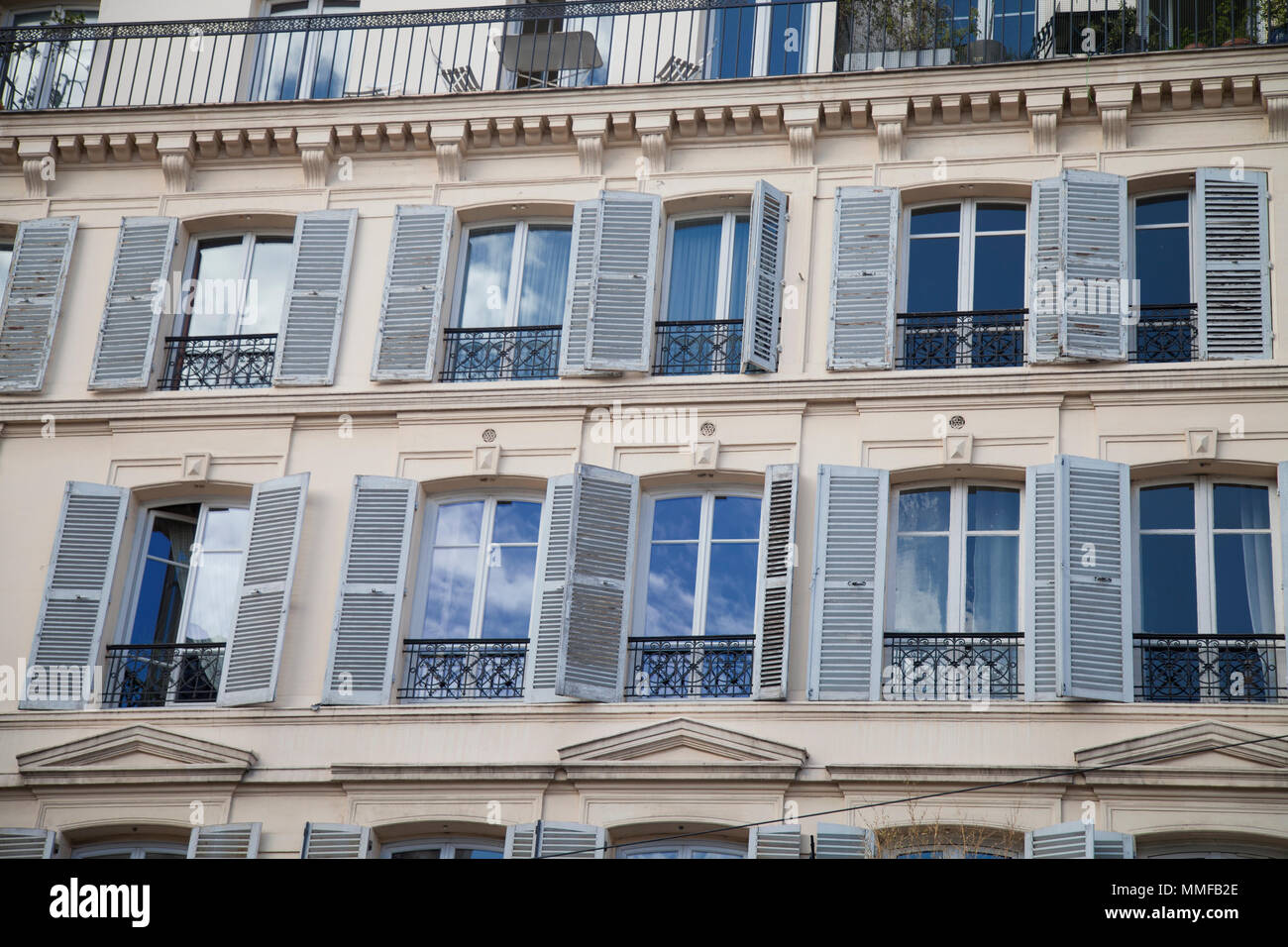 Parisian shutters hi-res stock photography and images - Alamy