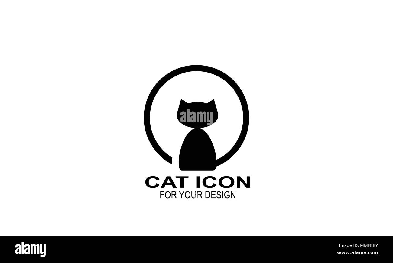Cat logo, cat silhouette graphic design Stock Vector Image & Art - Alamy