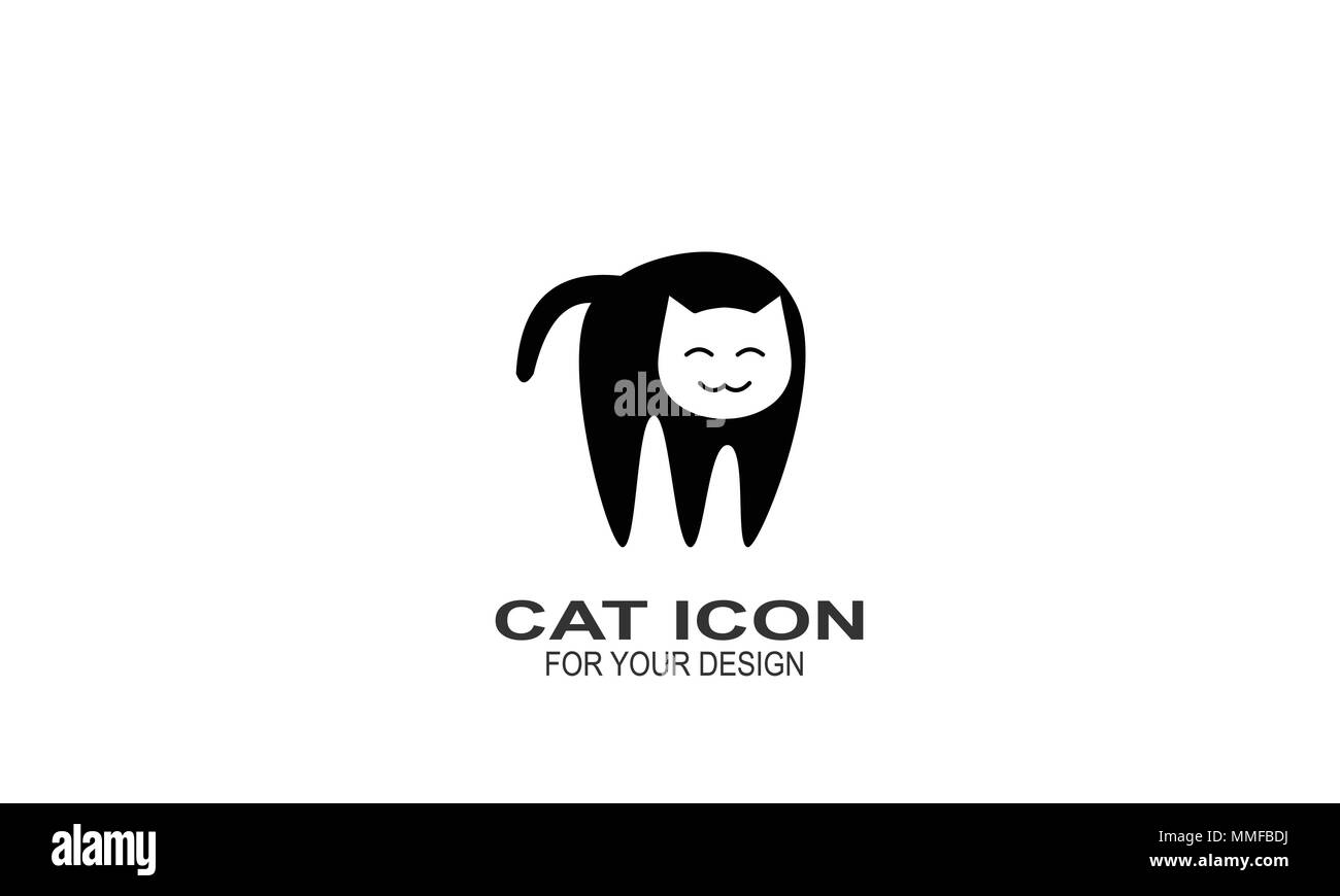 Cat black silhouette style Black and White Stock Photos & Images - Alamy