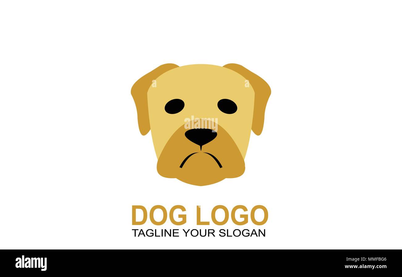 Dog white flat icons Stock Vector Images - Alamy