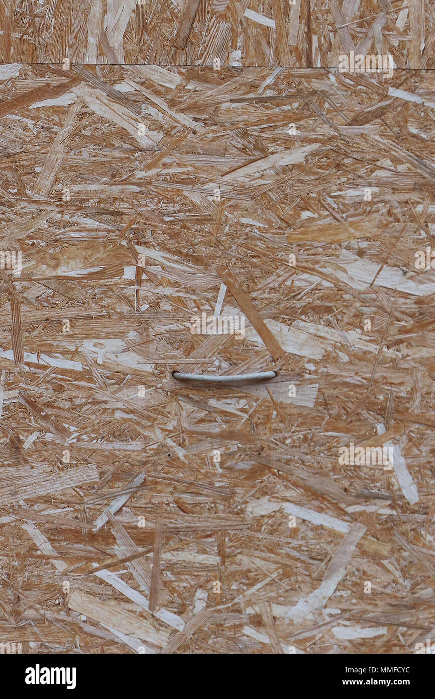 Flakeboard type of engineered wood background pattern Stock Photo - Alamy