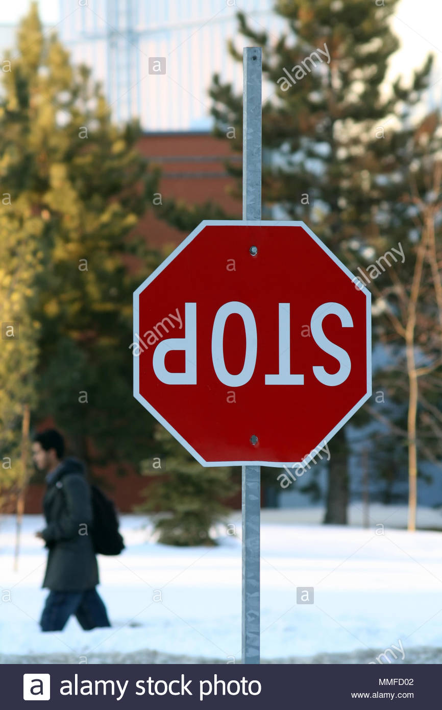 Road Sign Inverted High Resolution Stock Photography and Images - Alamy