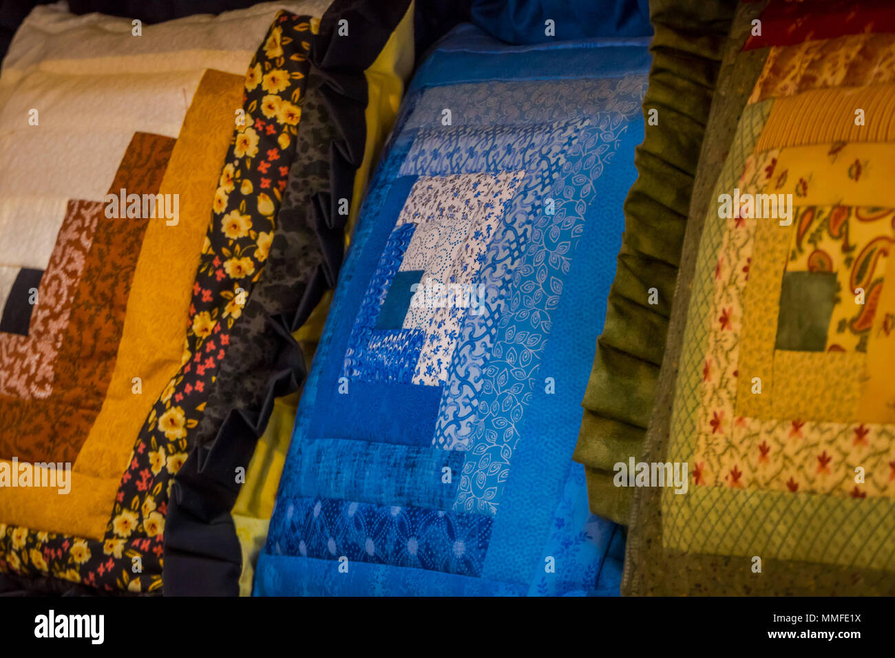 Pennsylvania, USA, APRIL, 18, 2018: Close up of pattern, homemade ...