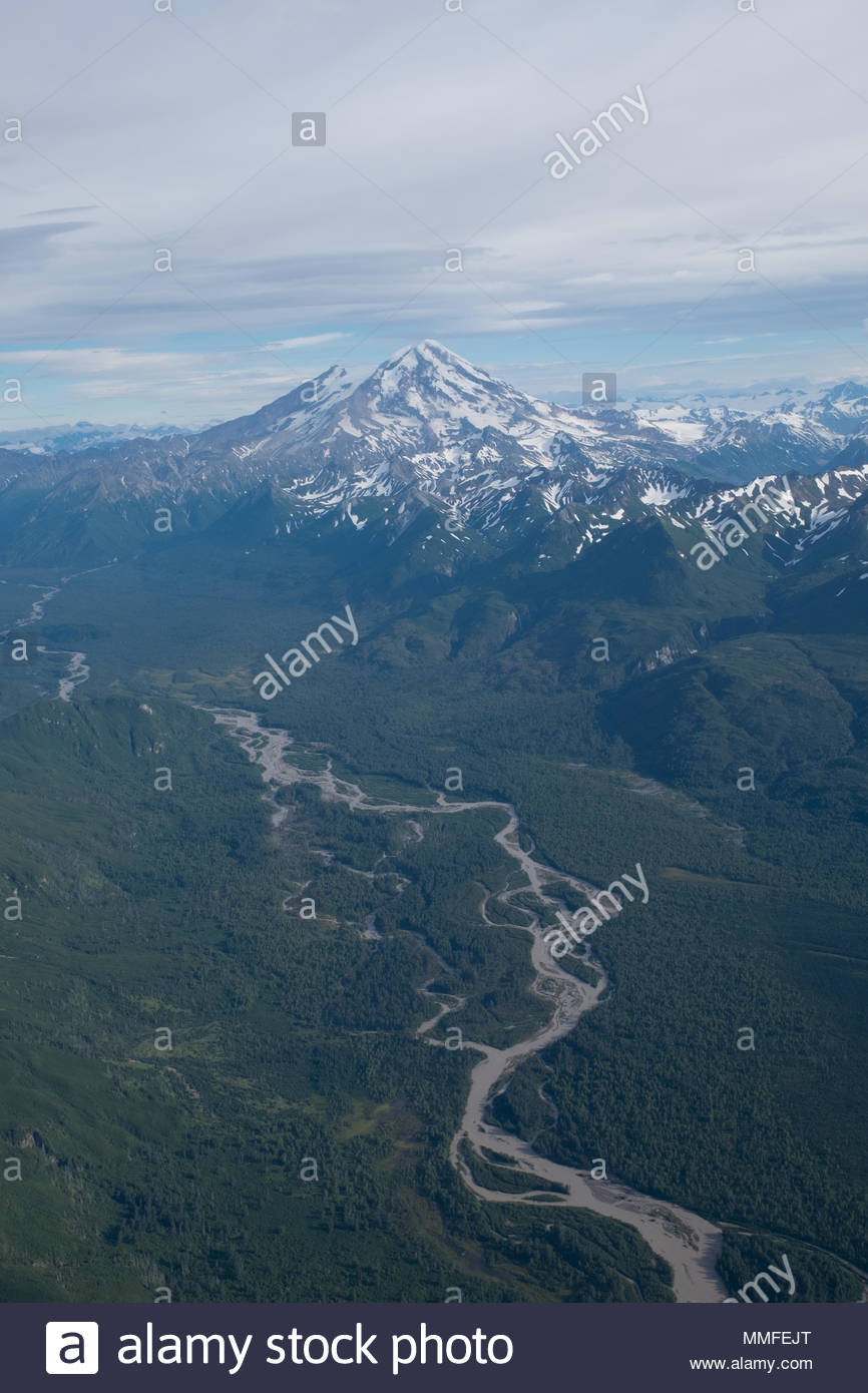 Aerial View Of Katmai National Park Stock Photos & Aerial View Of ...