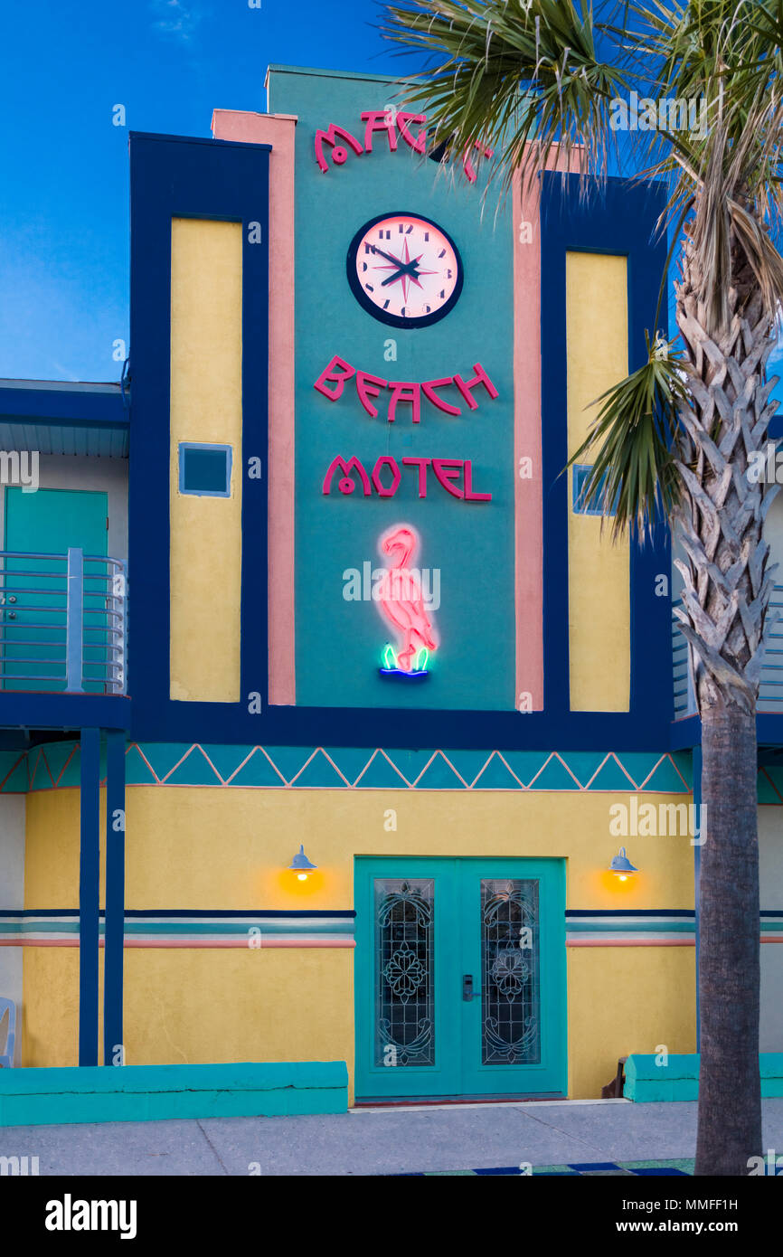 1950s Art Deco Magic Beach Motel in Vilano Beach near Saint Augustine ...