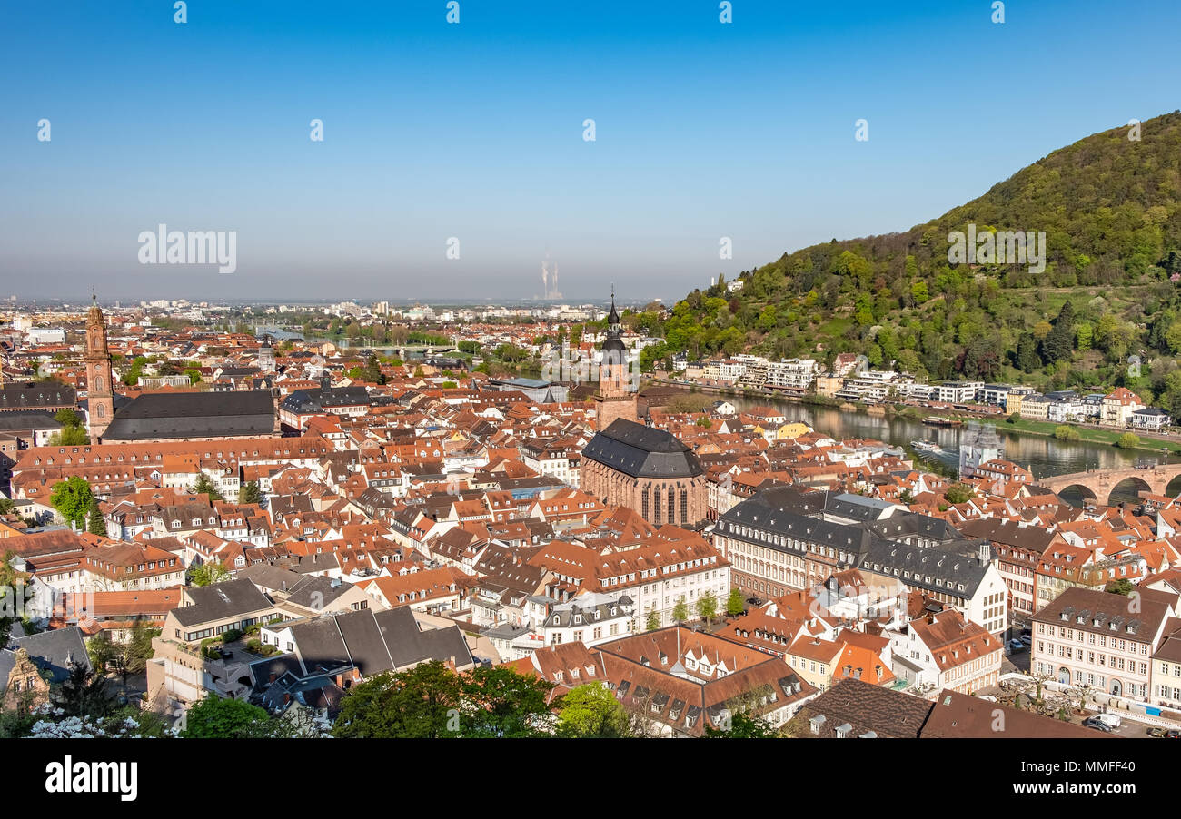 View from heidelberg castle hi-res stock photography and images - Alamy
