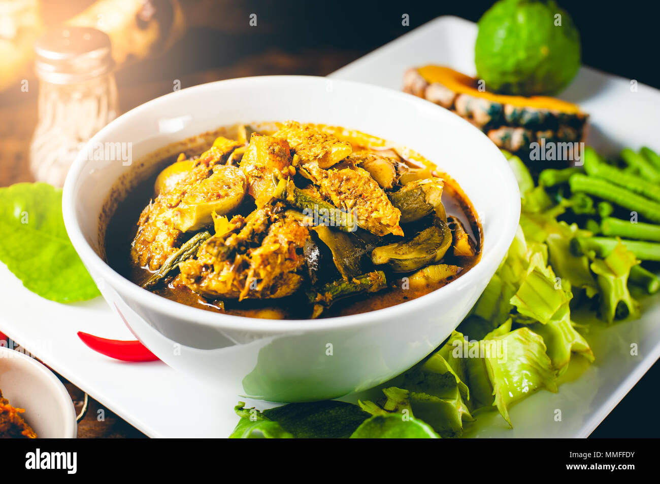 Thai food : The viscera of mackerel fish paunch hot spicy curry or fish ...