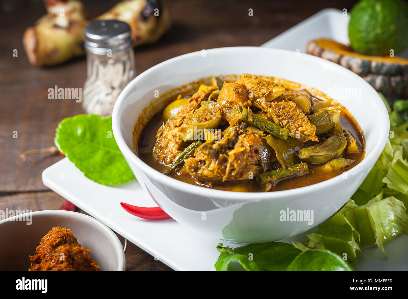 Thai food : The viscera of mackerel fish paunch hot spicy curry or fish ...