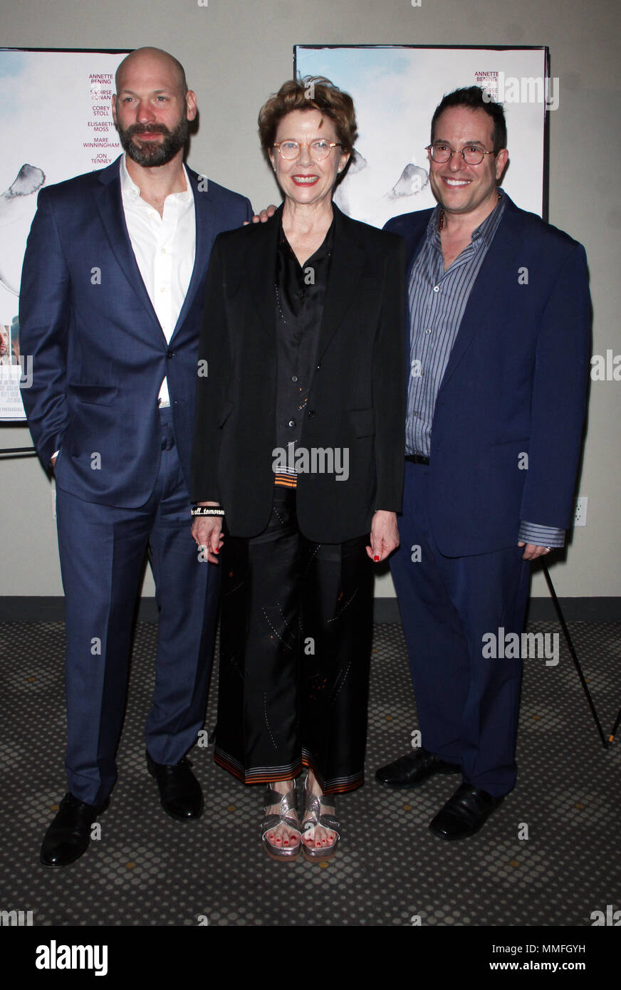 NEW YORK, NY May 10, 2018: Corey Stoll, Annette Bening, Michael Mayer ...