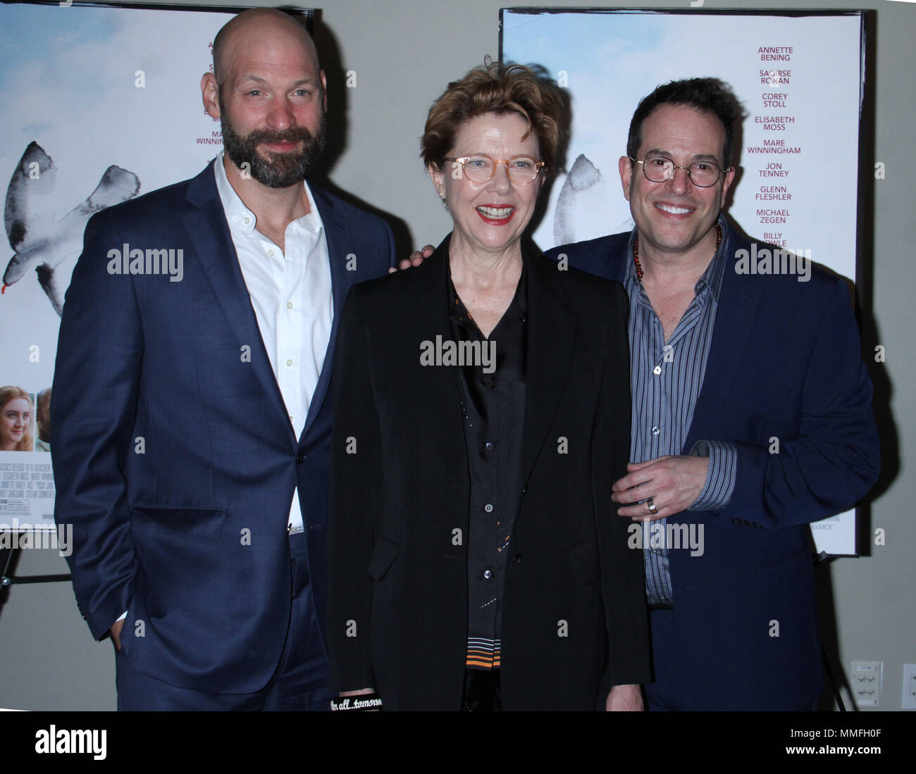 NEW YORK, NY May 10, 2018: Corey Stoll, Annette Bening, Michael Mayer ...