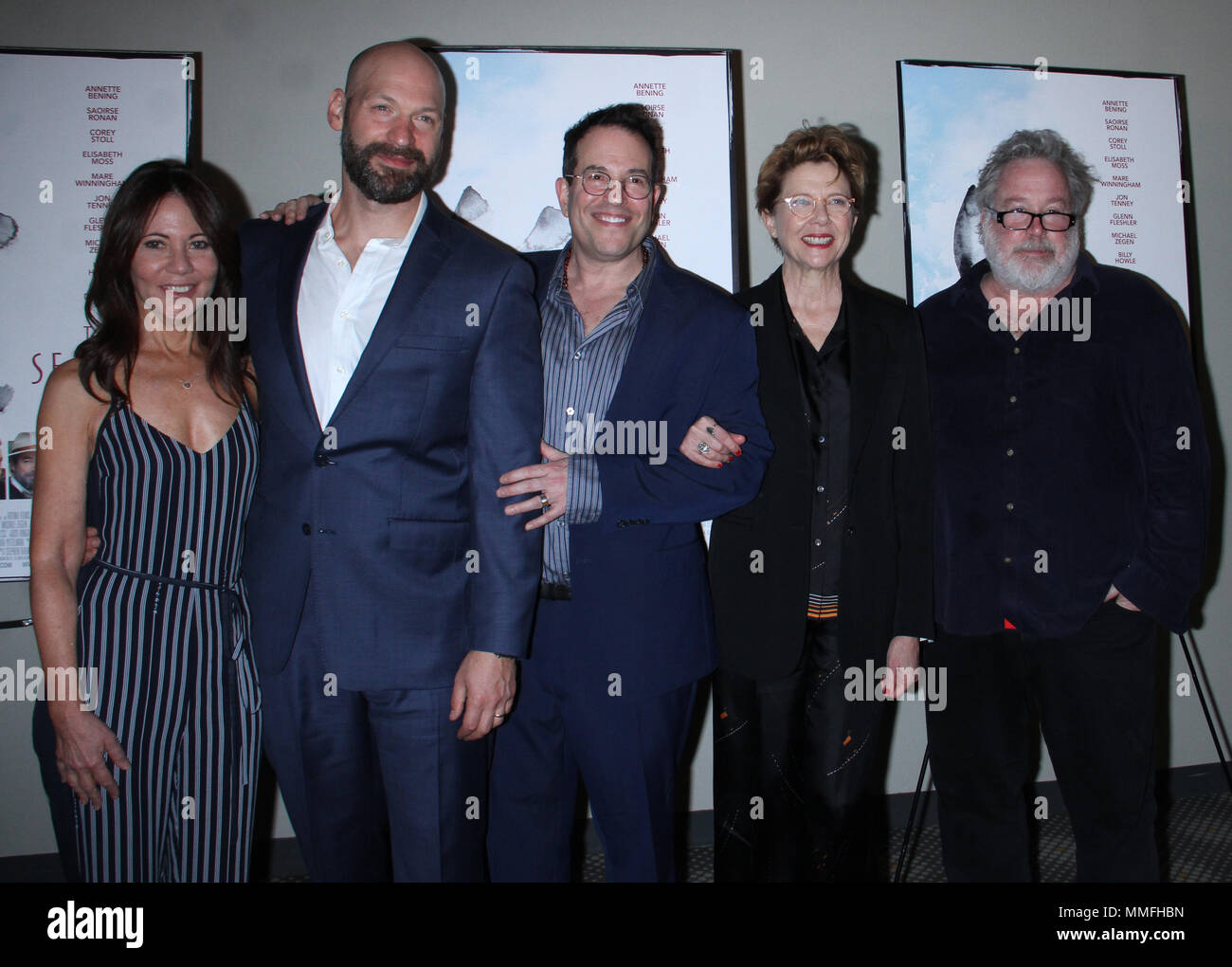 NEW YORK, NY May 10, 2018: Leslie Urdang, Corey Stoll, Michael Mayer ...
