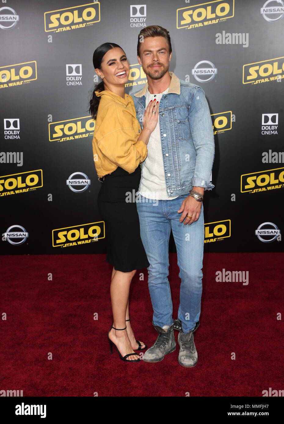 HOLLYWOOD, CA - MAY 10: Hayley Erbert, Derek Hough, at Solo: A Star ...