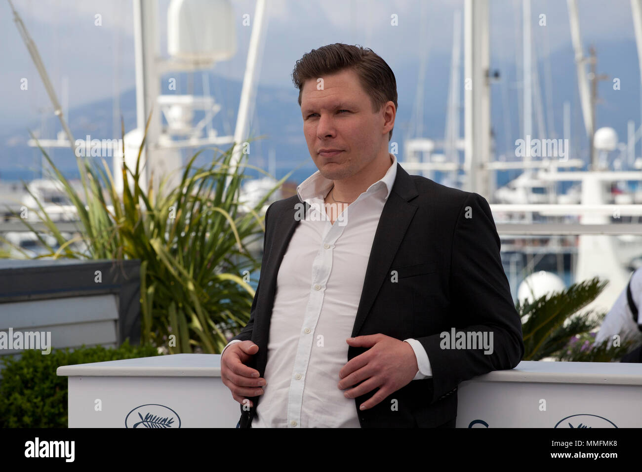 Cannes, France. 11th May 2018. Actor Eero Milonoff at the Grans (Border ...