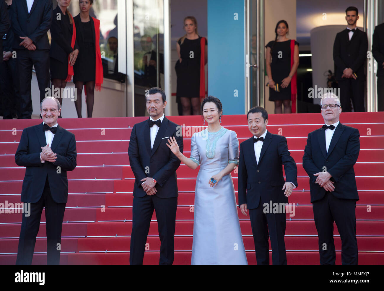 Cannes, France. 11th May 2018. Actor Fan Liao, actress Tao Zhao and ...