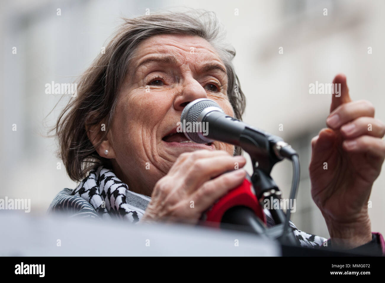 London, UK. 11th May, 2018. Baroness Jenny Tonge addresses pro ...