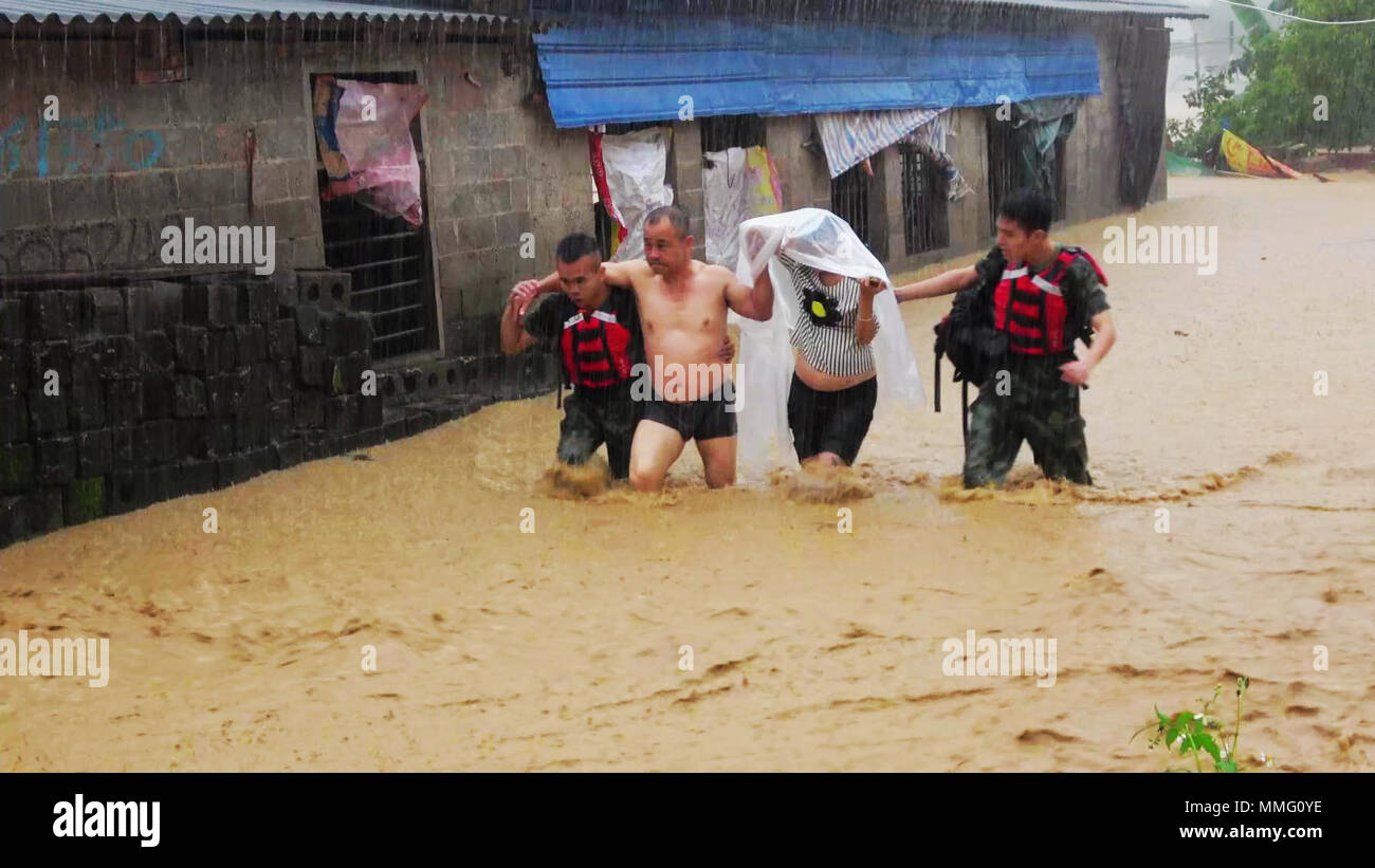 Yulin, China. 11th May, 2018. The City of Yulin is flooded after heavy ...