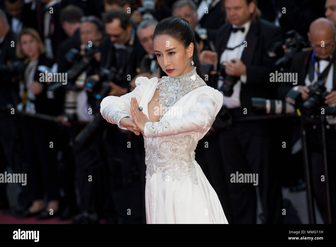 Cannes, France. 11th May 2018. Actress Miya Muqi attends the screening ...