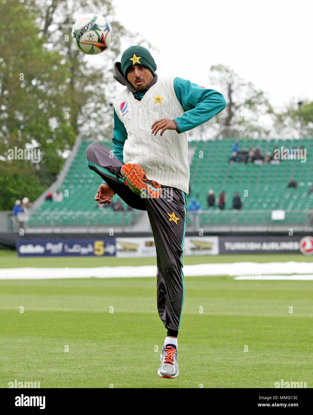 Saad Ali of Pakistan on day one of the International Test Match at The ...