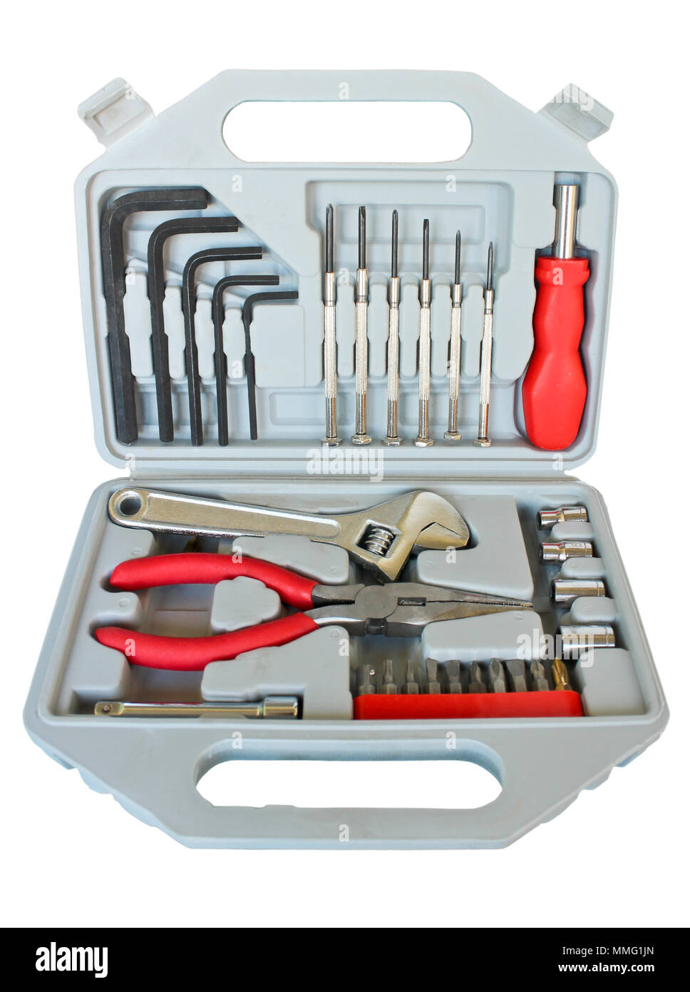 A set of handtools isolated on white background Stock Photo - Alamy