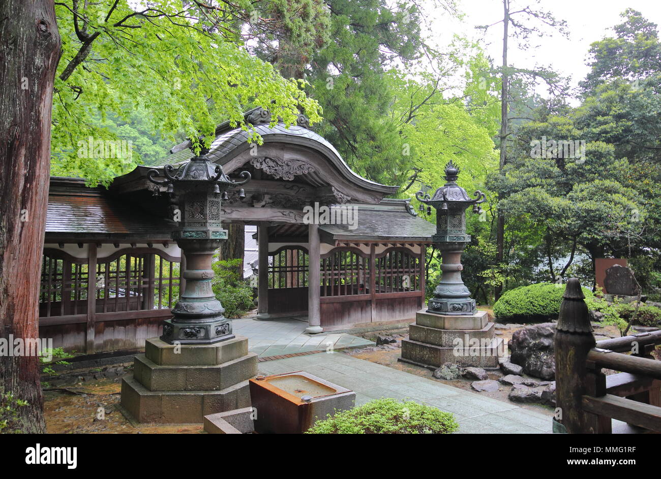 Eiheiji temple Fukui Japan. Eiheiji is one of two main temples of the ...