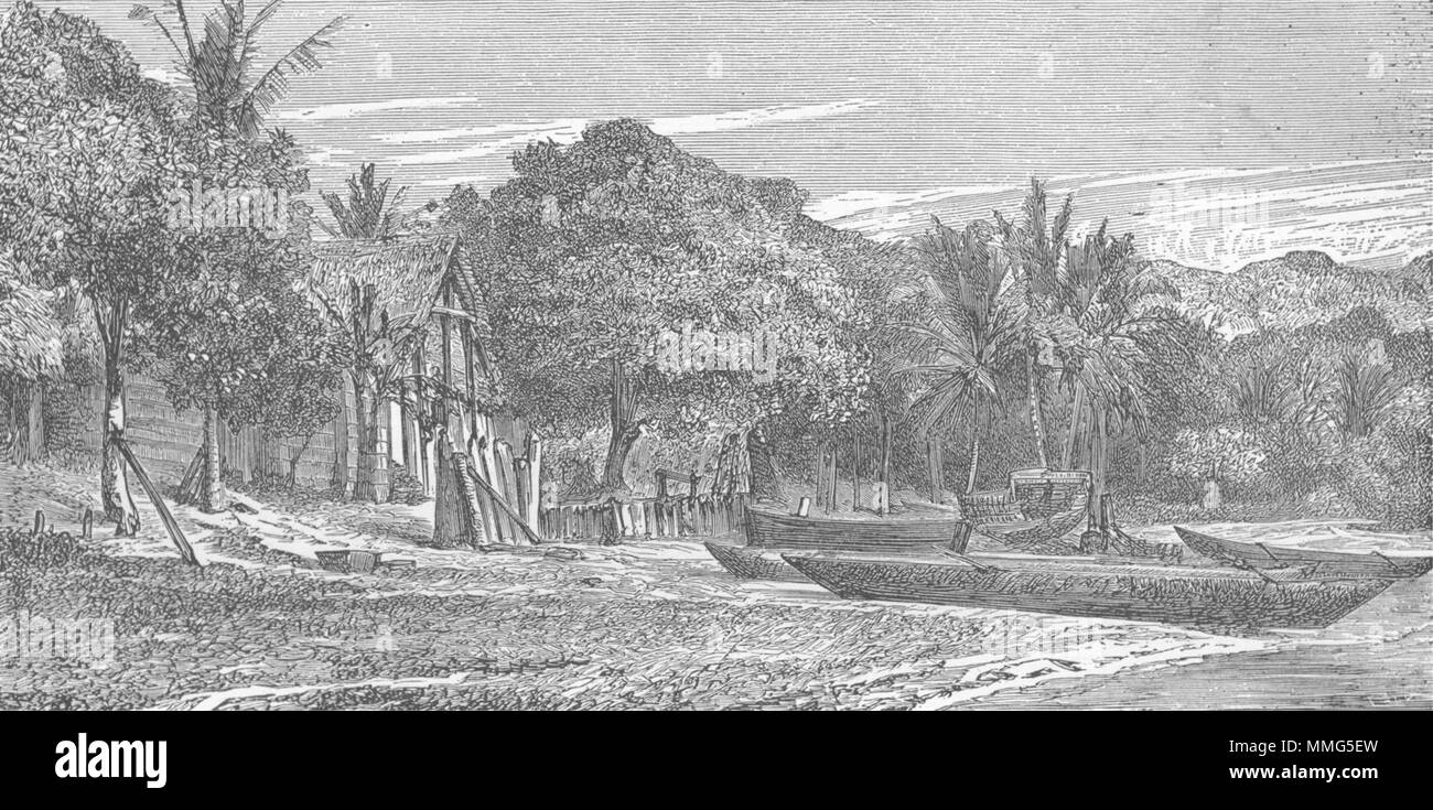 MADAGASCAR. Nossi-be, Madagascar 1880 old antique vintage print picture ...