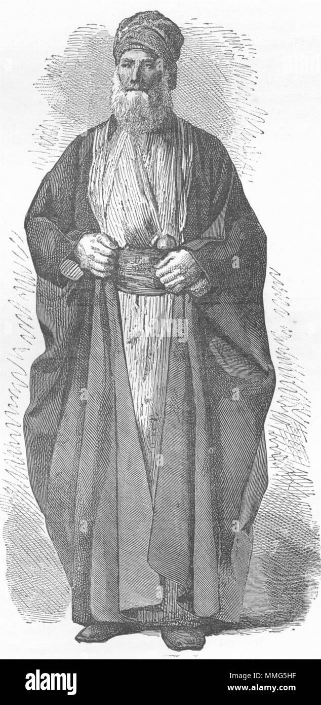 IRAQ. Iraq. Jew of Basra 1880 old antique vintage print picture Stock ...