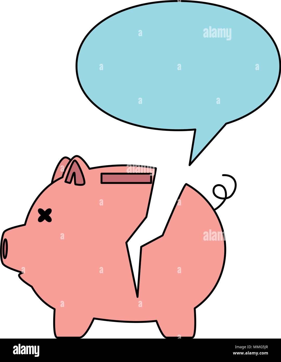 Piggy bank icon text Stock Vector Images - Alamy