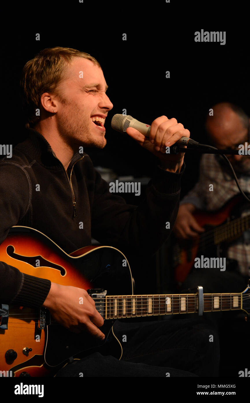 Adam Holmes and the Embers performing at the Carnegie Hall in Sandwick ...