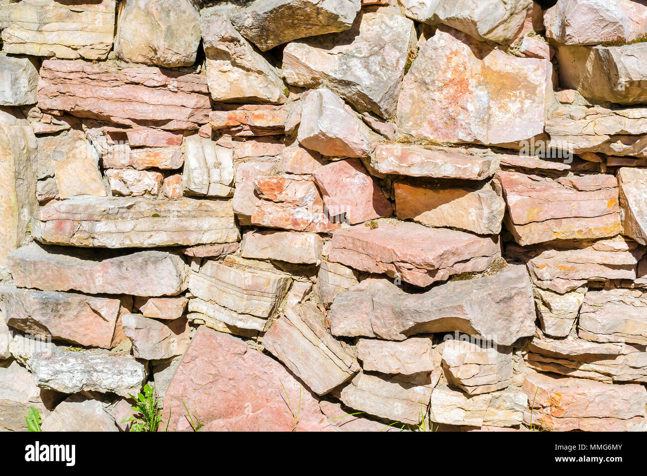 Stone texture of limestone wall for creative background. Light ...