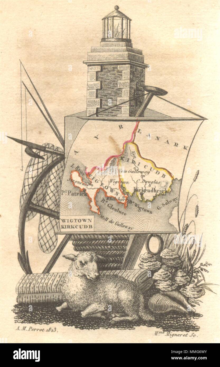 Wigtown map hi-res stock photography and images - Alamy