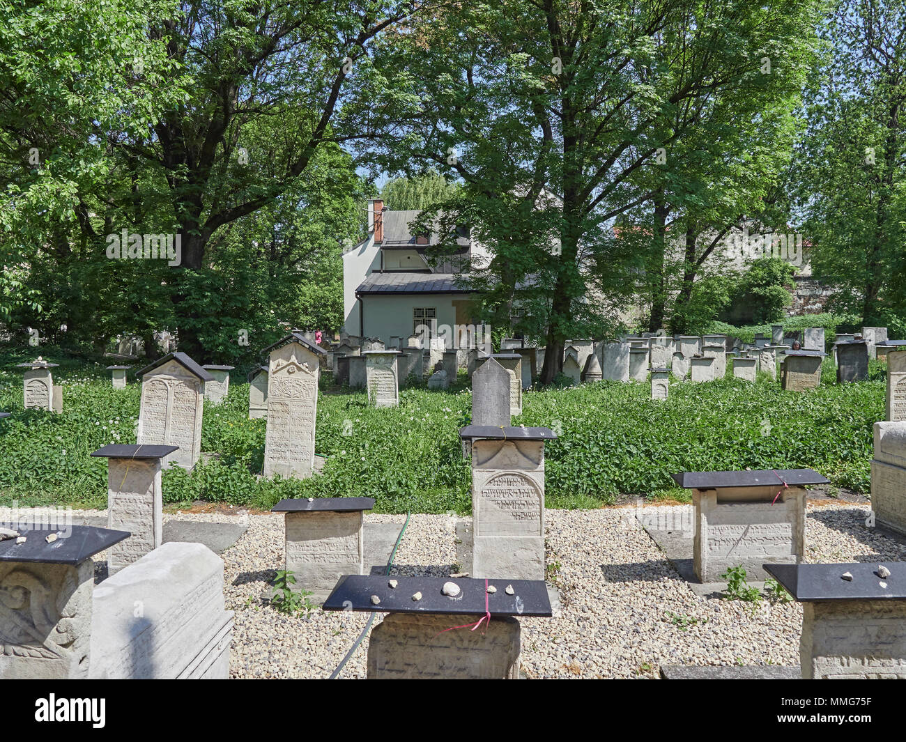 Krakow and the Remah Jewish or Remuh Cemetery also known as the Old ...