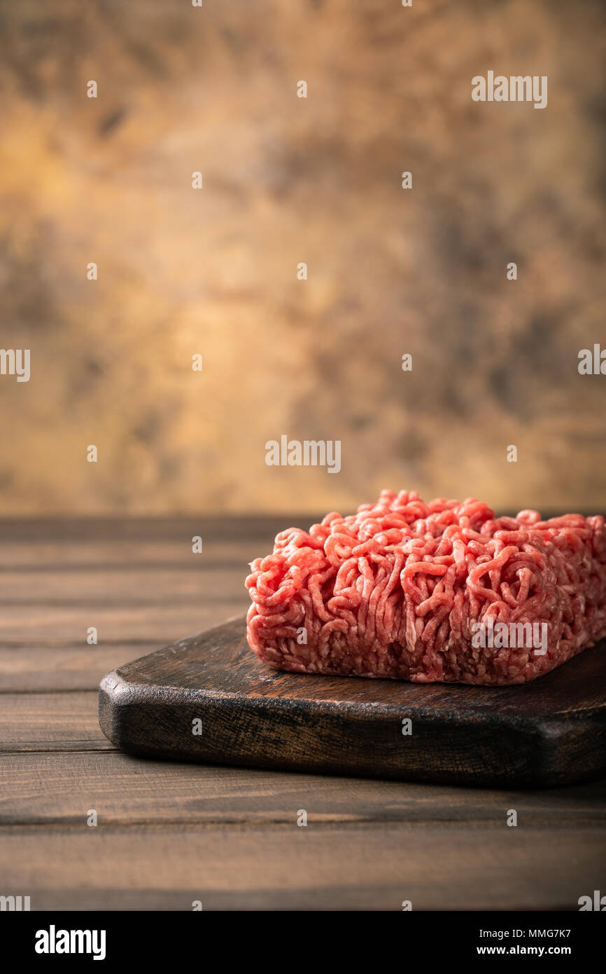 Fresh raw beef minced meat Stock Photo - Alamy