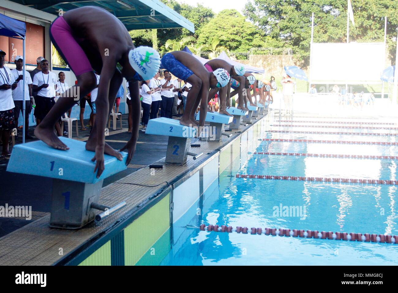 Swimming Pool, Beau Bassin.Mauritius Stock Photo - Alamy