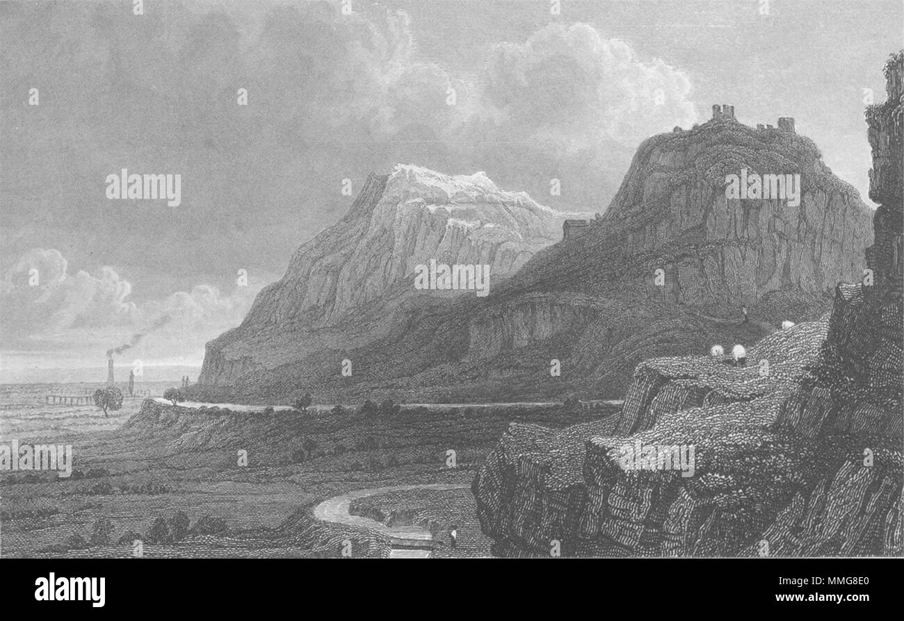 WALES. Remains Dyserth Castle, Flintshire. Gastineau 1831 old antique ...