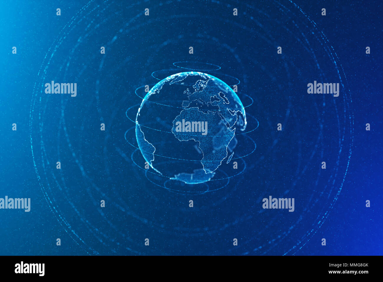 Global communications and business concept, abstract illustration Stock ...